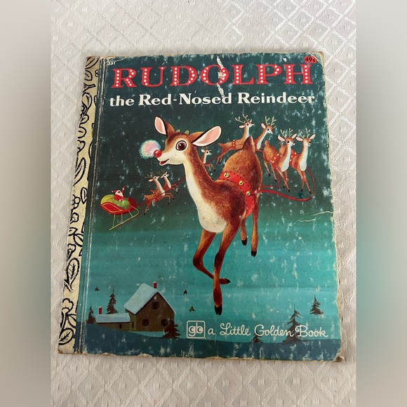 Toys | Little Golden Book And Record Rudolph The Red Nosed Reindeer ...